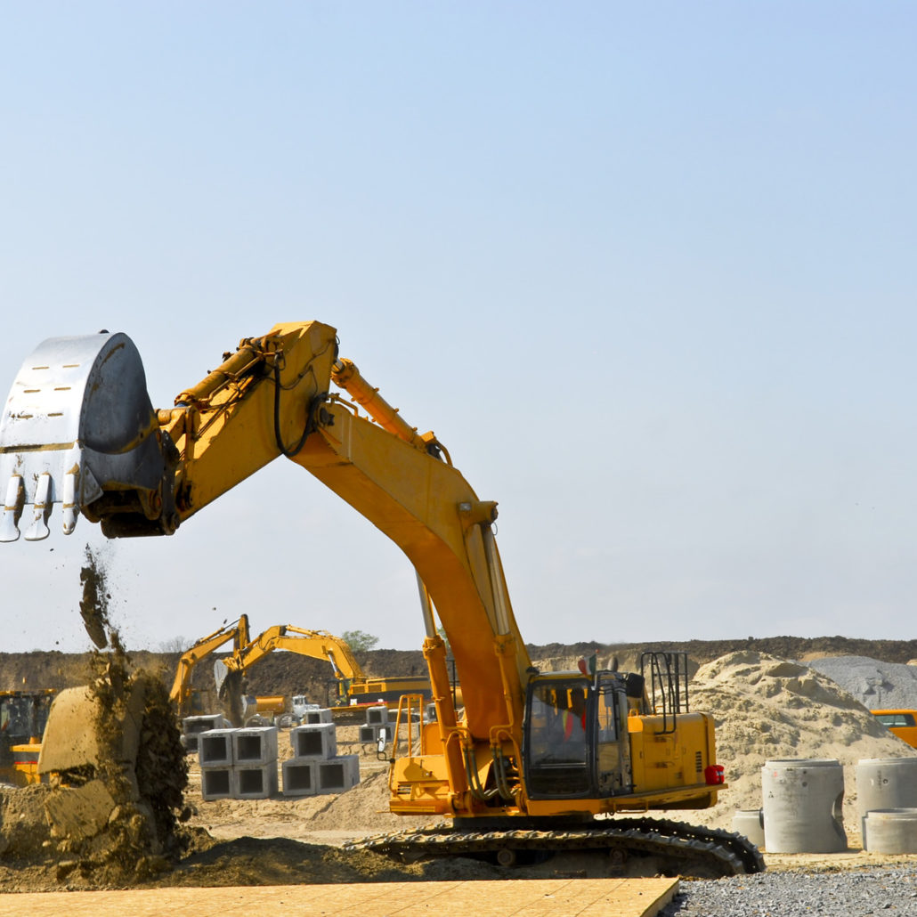 Construction site machines - Toronto Concrete Repairs